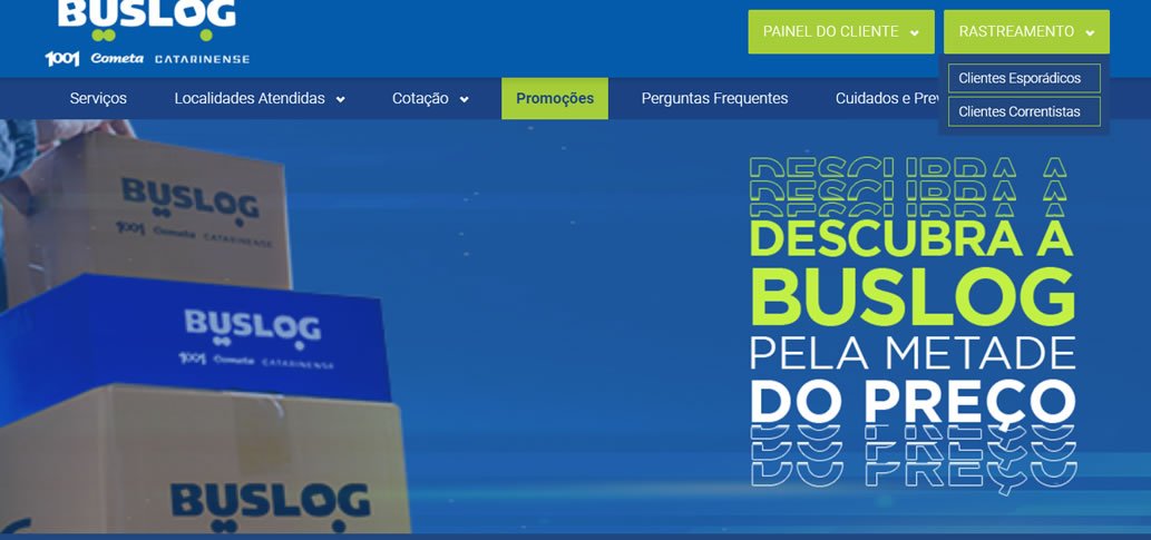 Rastreamento de encomendas da Buslog Transportadora - Rastrear encomenda